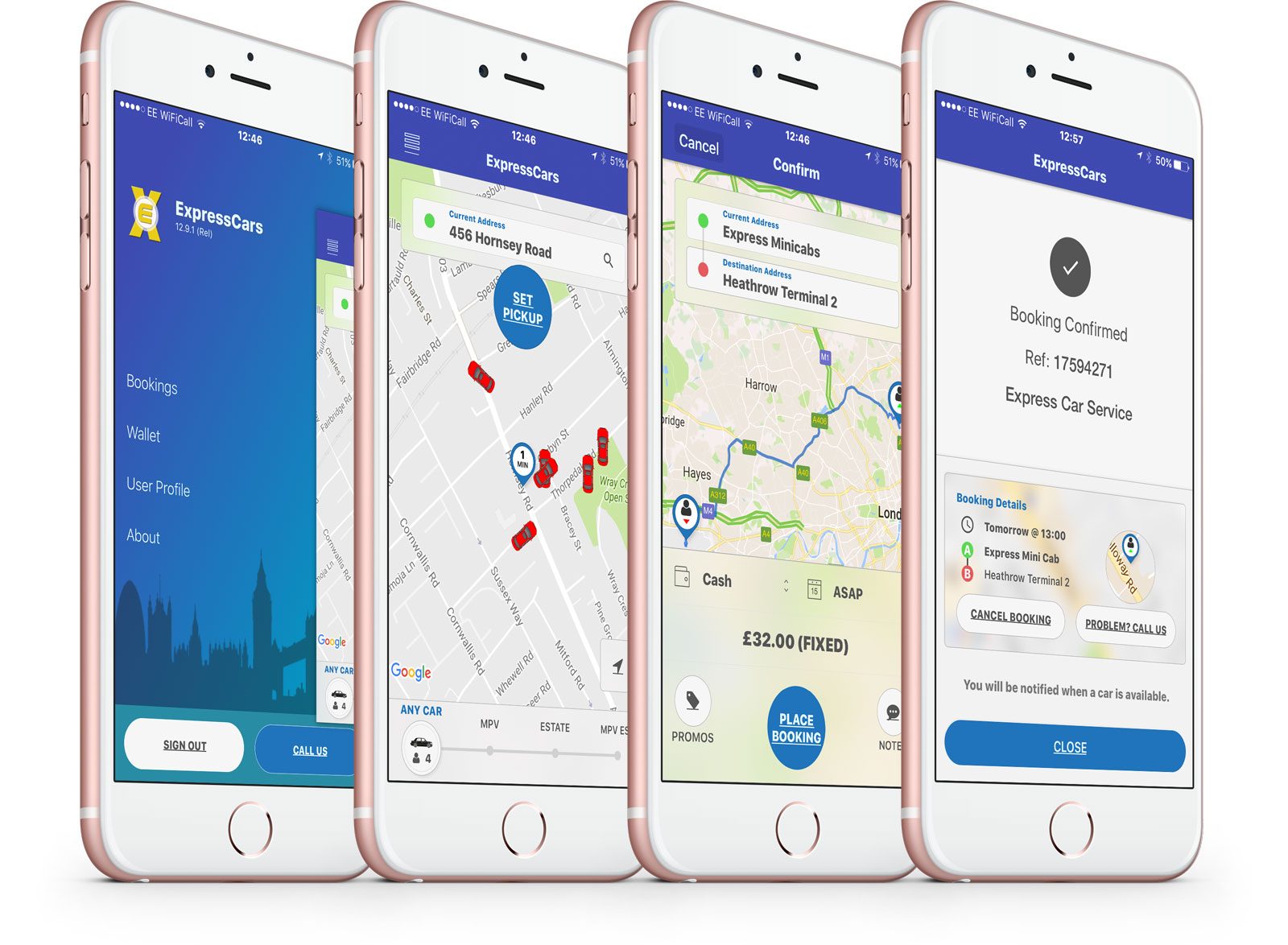 Mobile Apps - Express Car Service